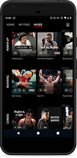 UFC Ultimate Sound app music and media app for MMA fans | Tuned Global