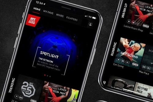 UFC Ultimate Sound app music and media app for MMA fans | Tuned Global
