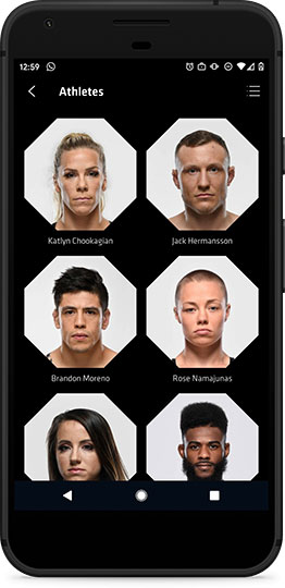 UFC Ultimate Sound app music and media app for MMA fans | Tuned Global